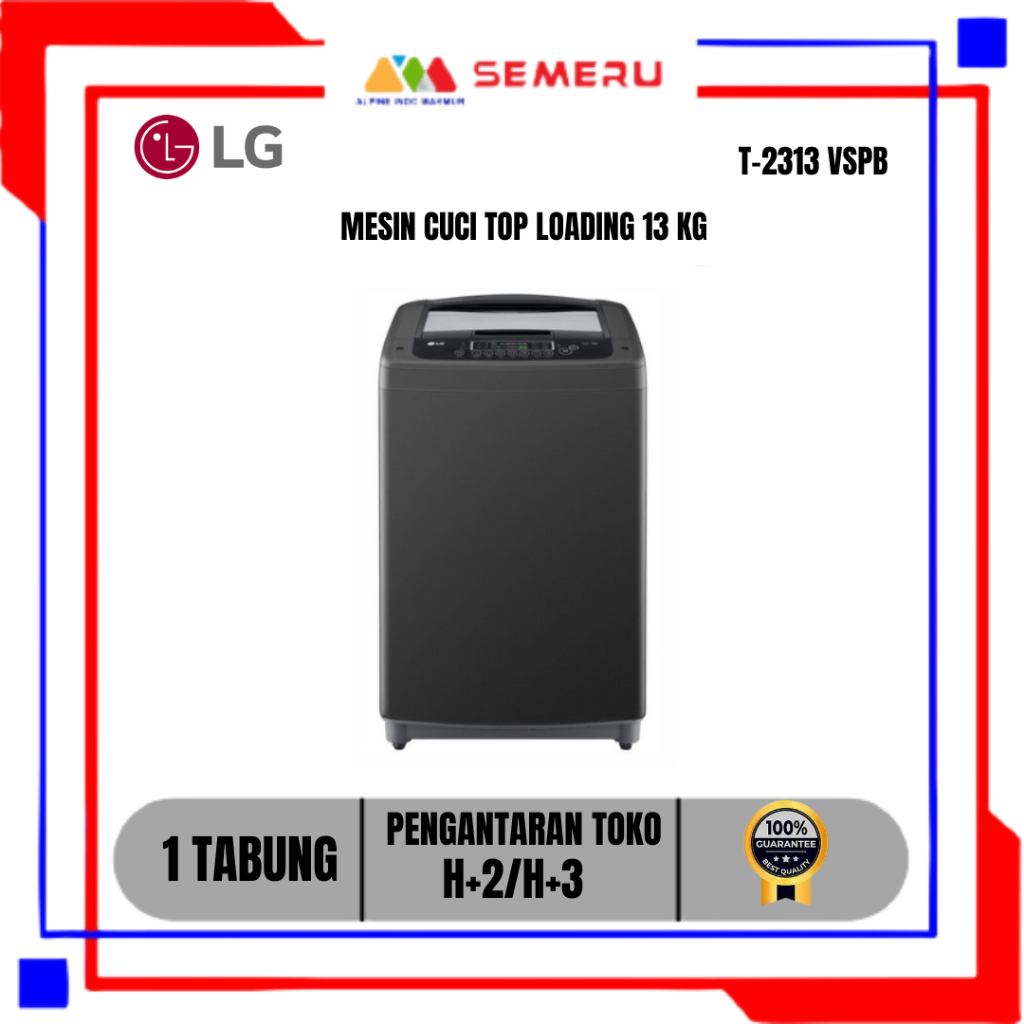 Jual LG MESIN CUCI TOP LOADING 13 KG T-2313 VSPB / 12KG T-2312 VSPB / 11 KG T-2311 VSPB ( KHUSUS ...