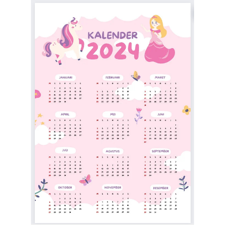 Jual KALENDER CUSTOM 12 BULAN (1 LEMBAR) | Shopee Indonesia