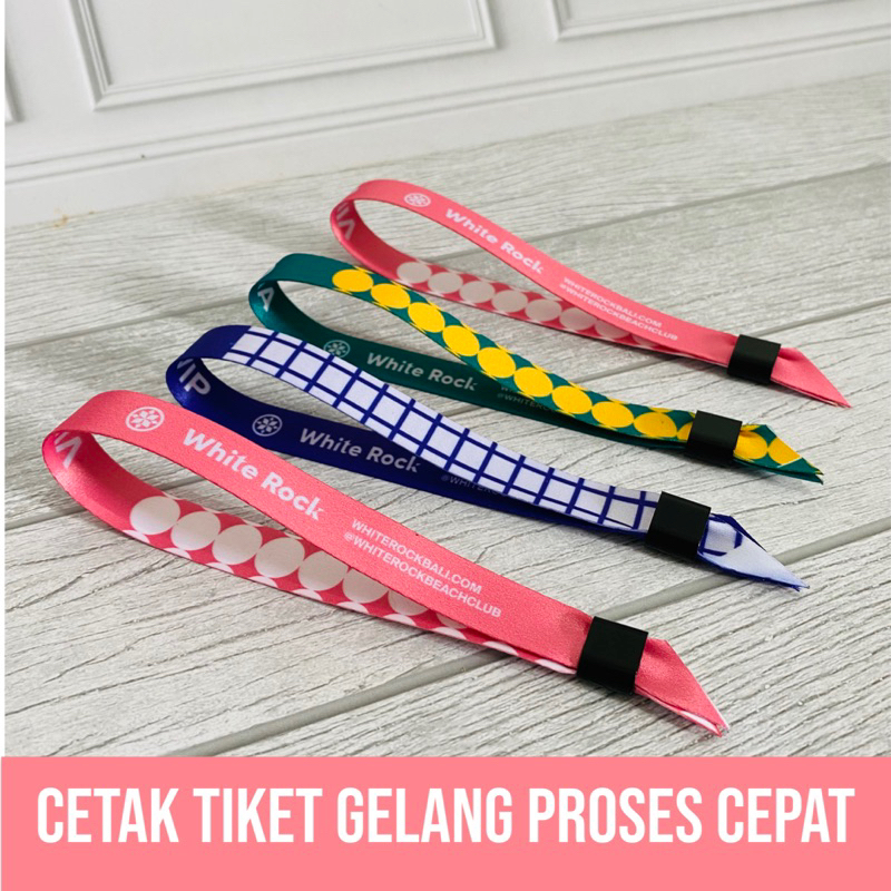 Jual CETAK TIKET GELANG COSTUM 2 SISI DIGITAL PRINT MURAH | KUALITAS ...
