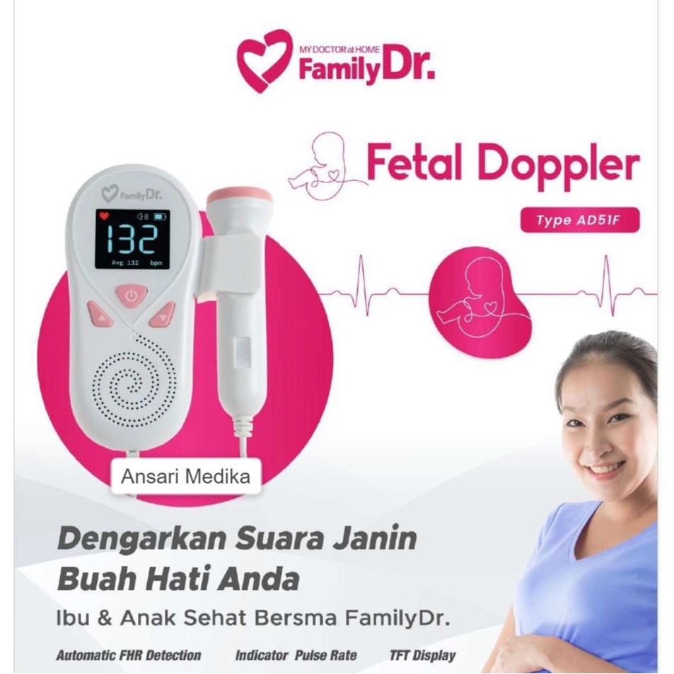 Jual FAMILYDR AD51F DOPLER LCD PENGUKUR DETAK JANTUNG JANIN ALAT UKUR ...