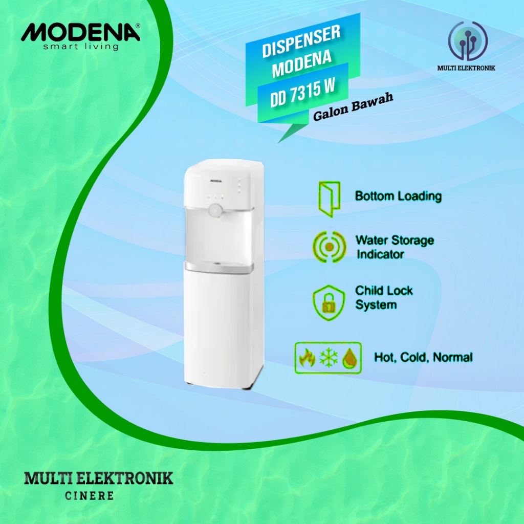 Jual Dispenser Modena Galon Bawah DD7315W | Shopee Indonesia