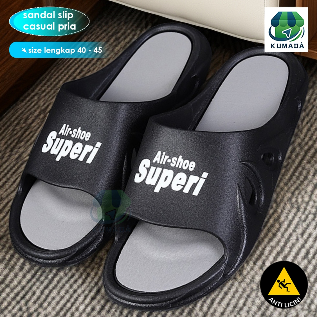 Jual Sandal Slip On Sport Pria Terbaru Sandal Selop Pria Keren Kekinian ...