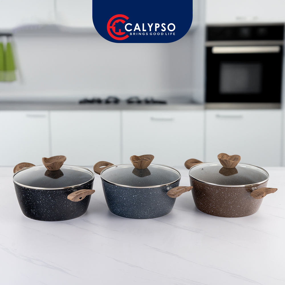 Jual Calypso Casserole Panci Sup Soup Pot Marble Coating Induksi 24cm ...