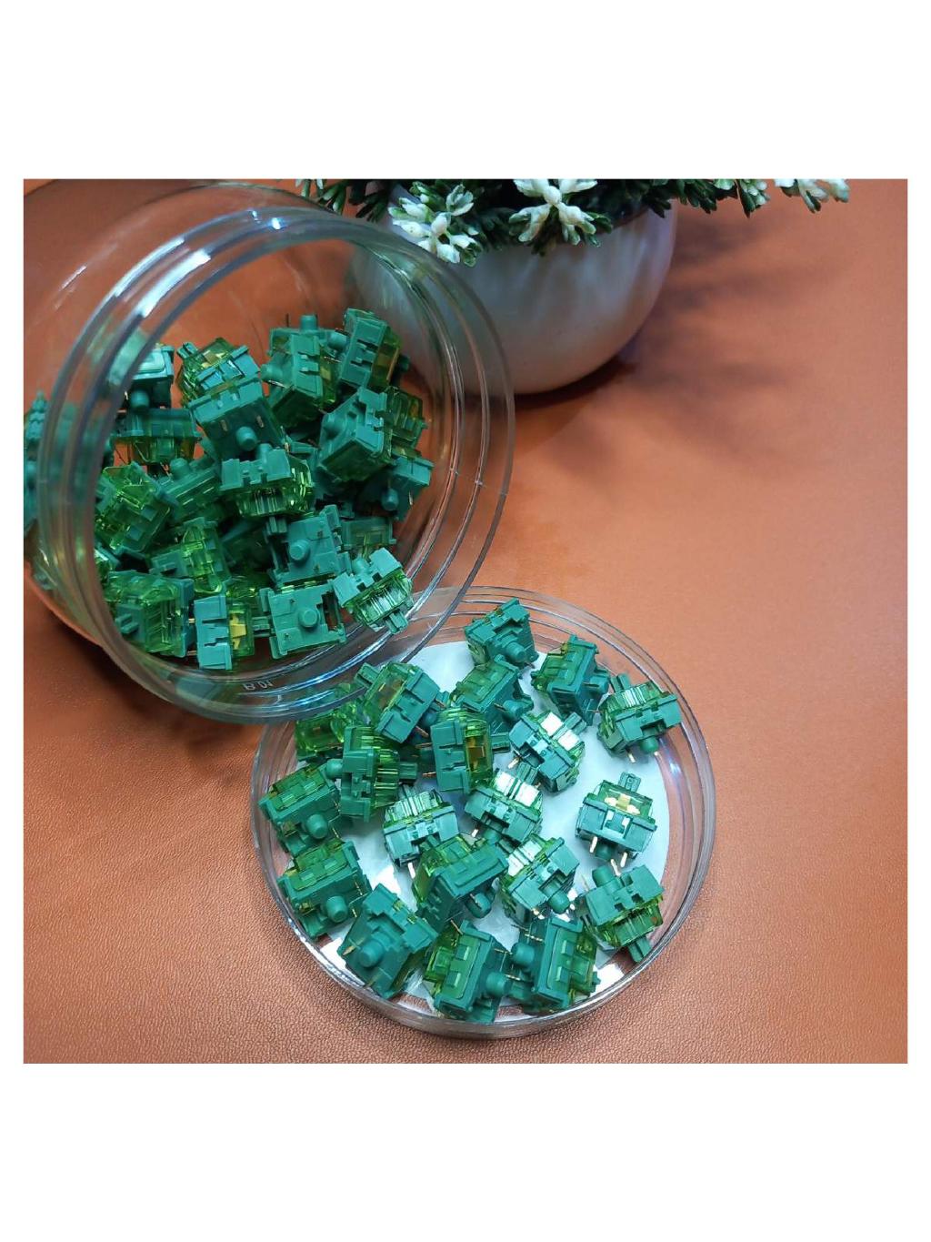 Jual (Lubed) Akko CS Matcha Green Linear Switch 3 Pin | Shopee Indonesia