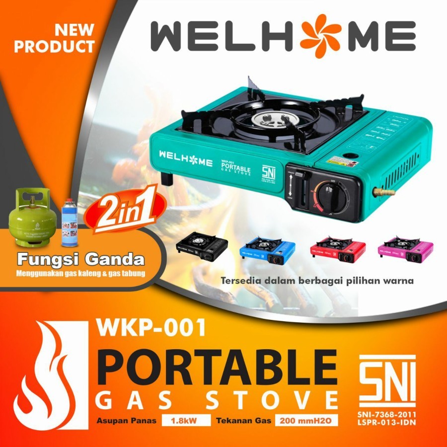 Jual Kompor Gas Portable 2in1Kompor SNI Kompor Koper Kompor Portable ...