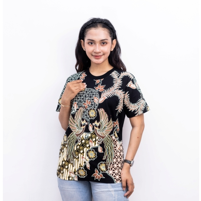 Jual KLAMBEN Kaos Oblong Kekinian Dewasa Bigsize Batik Langendari Hitam | Shopee Indonesia