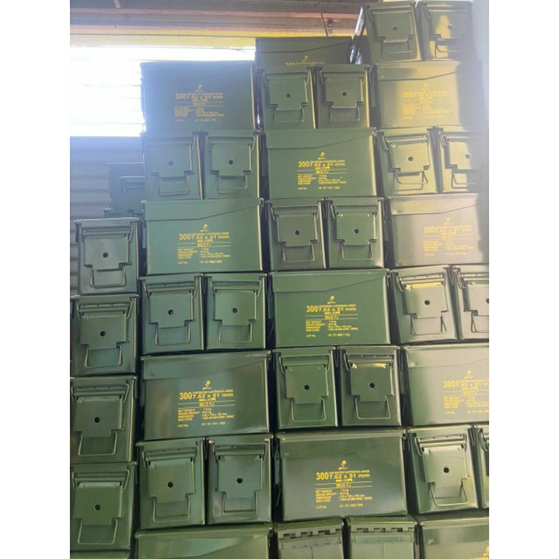 Jual box peluru besi kotak peluru besi asli pindad | Shopee Indonesia