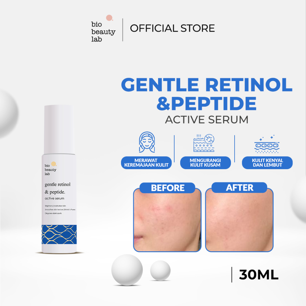 Jual Bio Beauty Lab Gentle Retinol & Peptide Active Serum 30ml / Serum ...