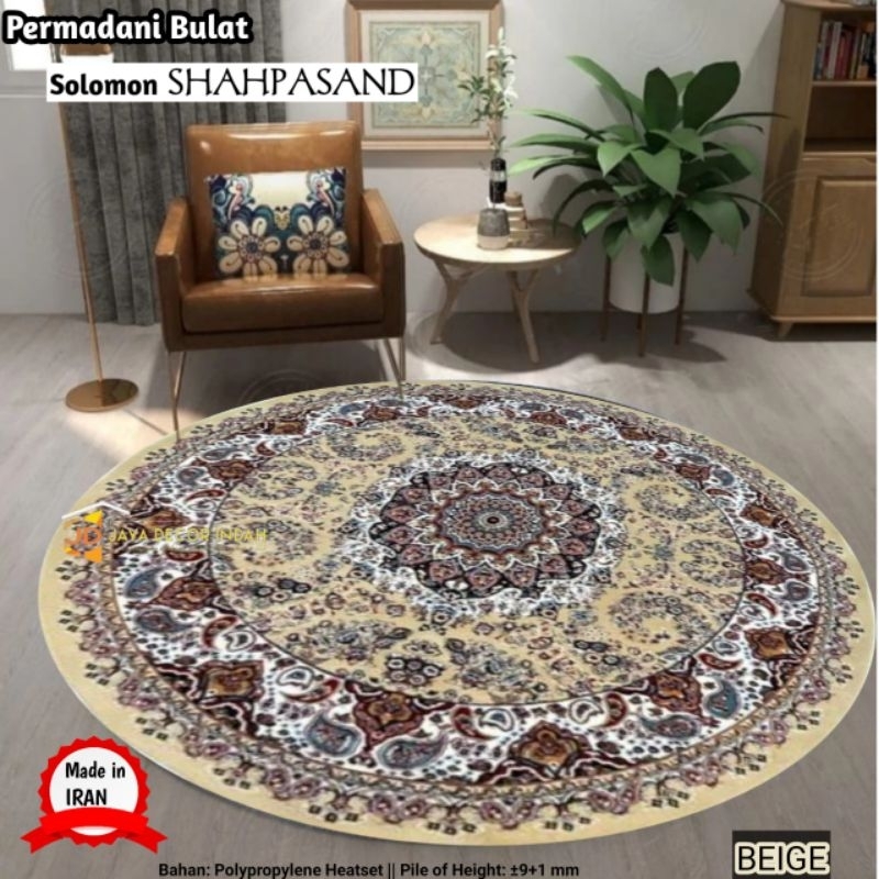 Jual Permadani Bulat Solomon Shahpasand ukuran 150cmx150cm ( Karpet ...