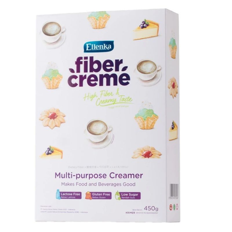 Jual ellenka fiber Crema multi purpose creamer(450g) | Shopee Indonesia