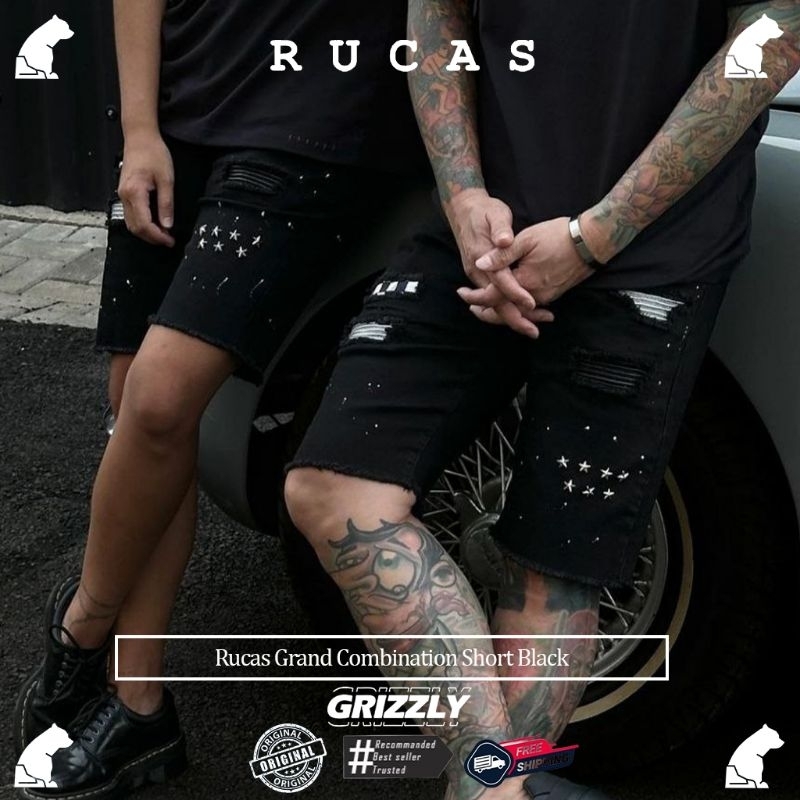 Jual [ORIGINAL] Rucas Grand Combination Short Black | Rucas White ...