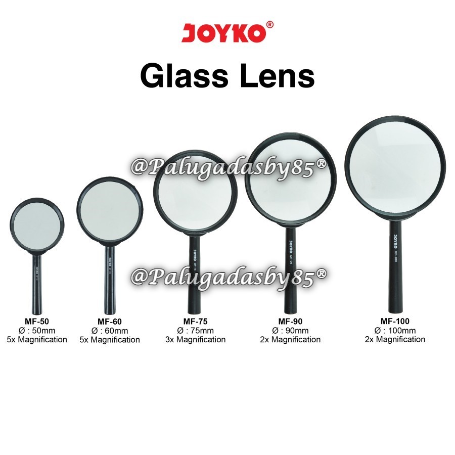 Jual (1 Biji) Kaca Pembesar JOYKO MF-100 MF-90 MF-75 MF-60 MF-50 / Kaca ...