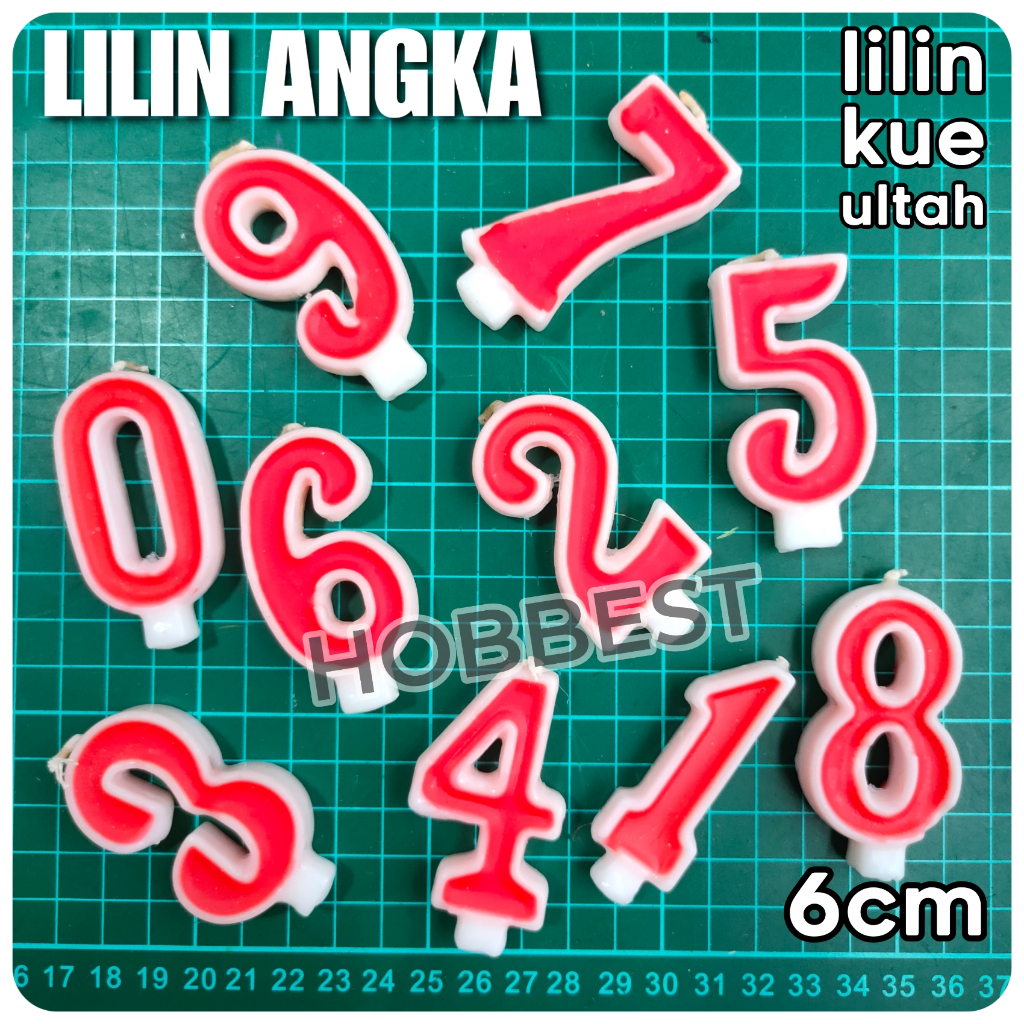 Jual LILIN ANGKA ULANG TAHUN - Happy Birthday Number Candle Cake Topper ...