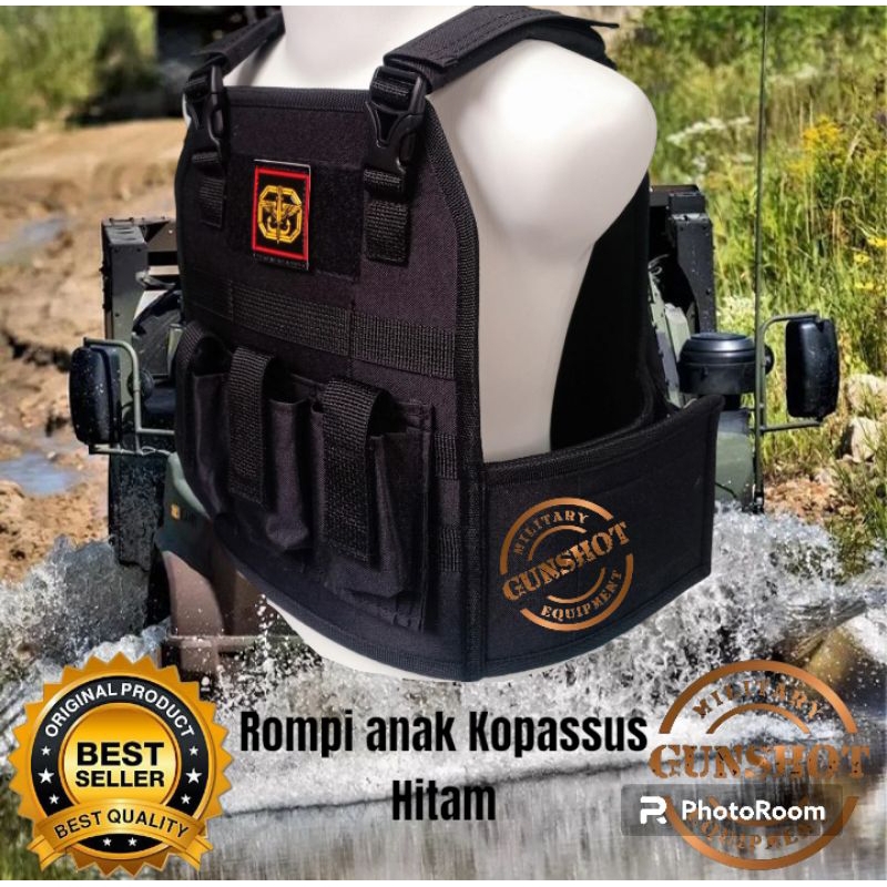 Jual Rompi anak Kostum KOPASSUS Usia 3-12tahun Hitam 03 | Shopee Indonesia