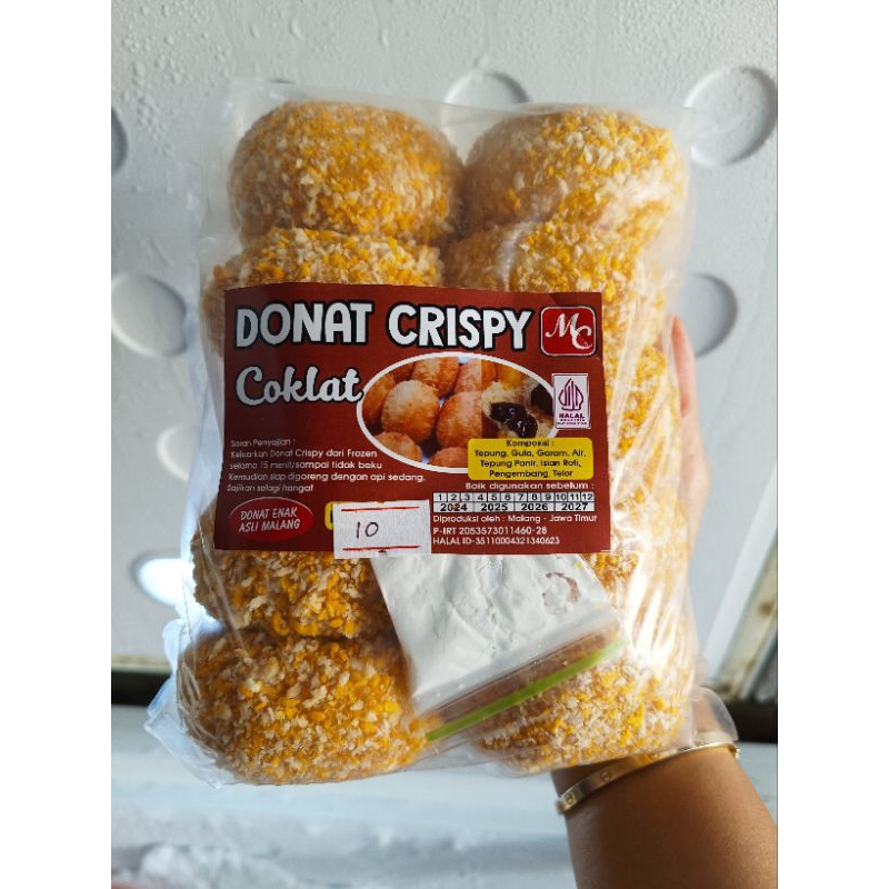 Jual BOMBOLONI CRISPY isi 10 donat rasa keju atau coklat | Shopee Indonesia