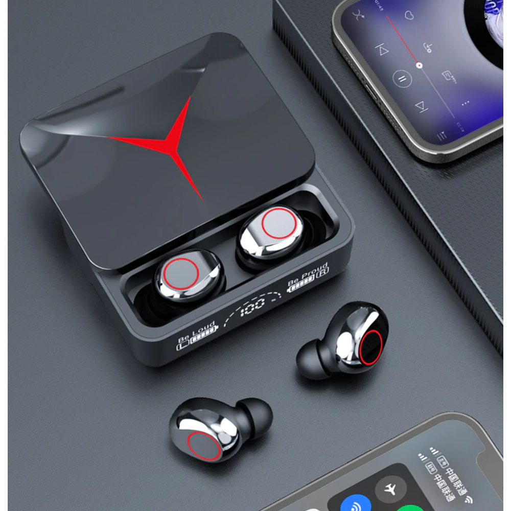 Jual M90 TWS Headset Bluetooth Gaming m10 mega bass Wireless Earphone ...