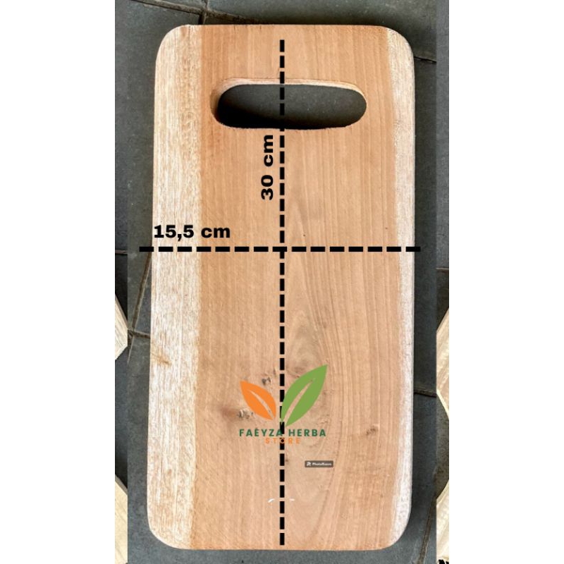 Jual Telenan Kayu Persegi Panjang Tebal 1cm / Telenan Aesthetic ...