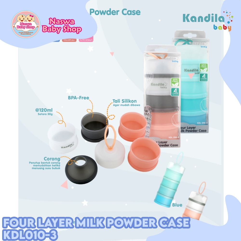 Jual Kandila Baby Four Layer Milk Powder Case Tempat Susu Bubuk Bayi ...