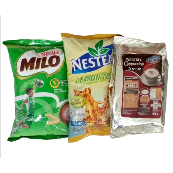 Jual Paket Milo Complte Mix 960gr + Nestea Lemon Tea 1kg + Nescafe ...