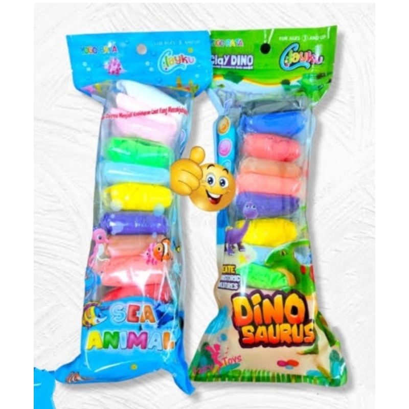 Jual CLAY isi 12 warna clay untuk bermain di sekolah dan rumah bermain ...