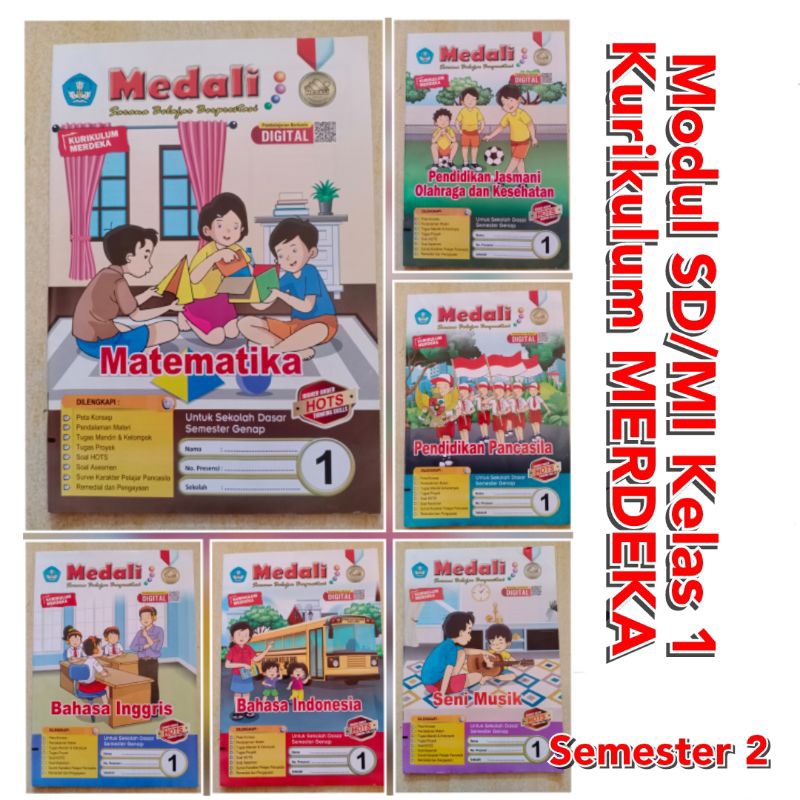 Jual LKS SD Kelas 1 Semester 2 Kurikulum Merdeka Terbaru Modul Siswa ...