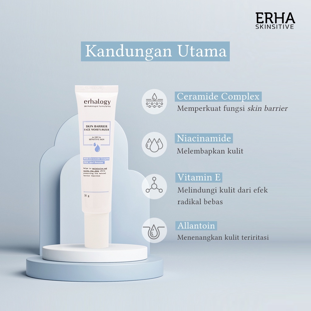 Jual ERHA Gentle Skin Barrier Series - Face Moisturizer | Body ...