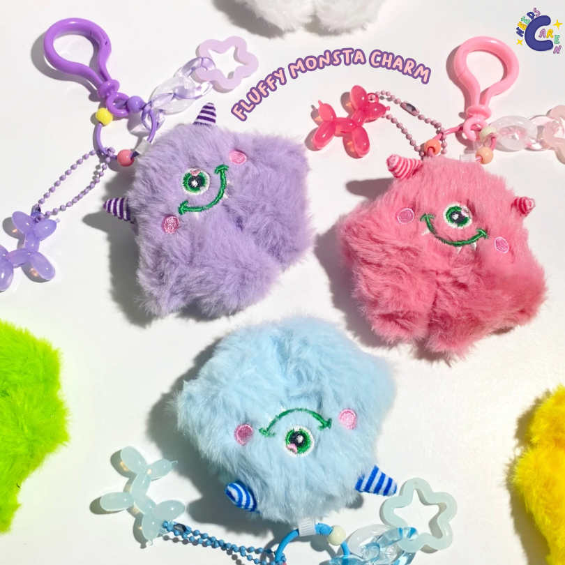 Jual Fluffy Monsta Bag and Key Charm | Gantungan Tas dan Kunci ...
