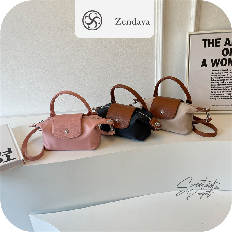 Jual Tas selempang mini elegan wanita bahan nylon / mini slingbag muat ...
