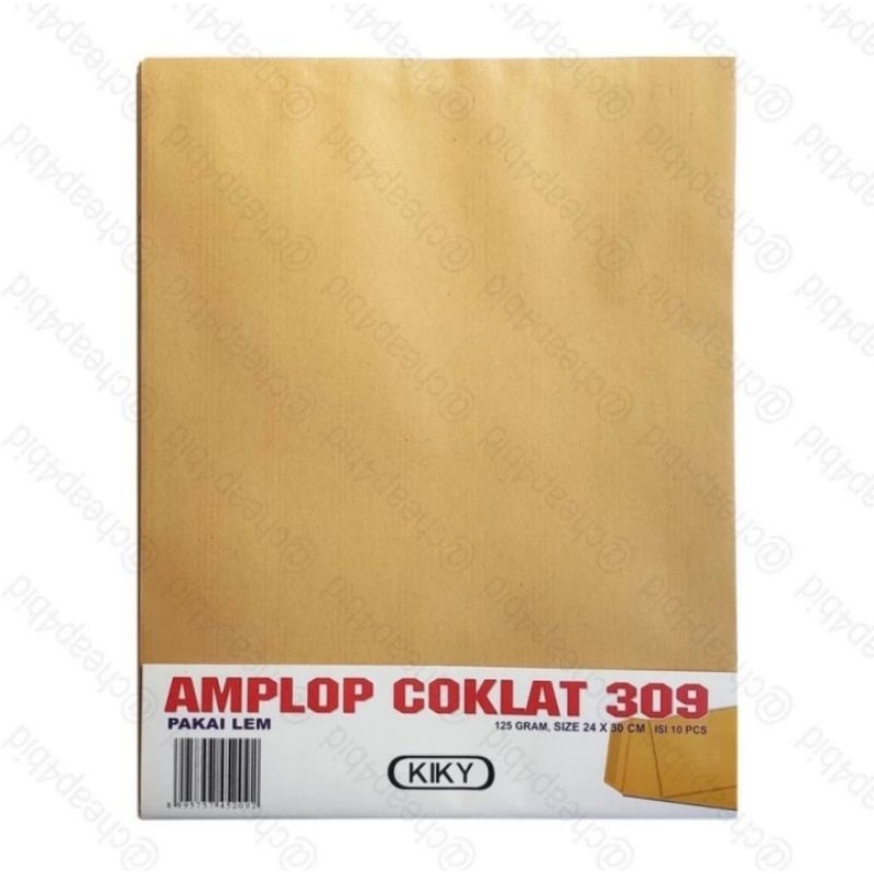 Jual Amplop Coklat A4 309 Lem Polos Kiky 125 gr (1 Pack) | Shopee Indonesia