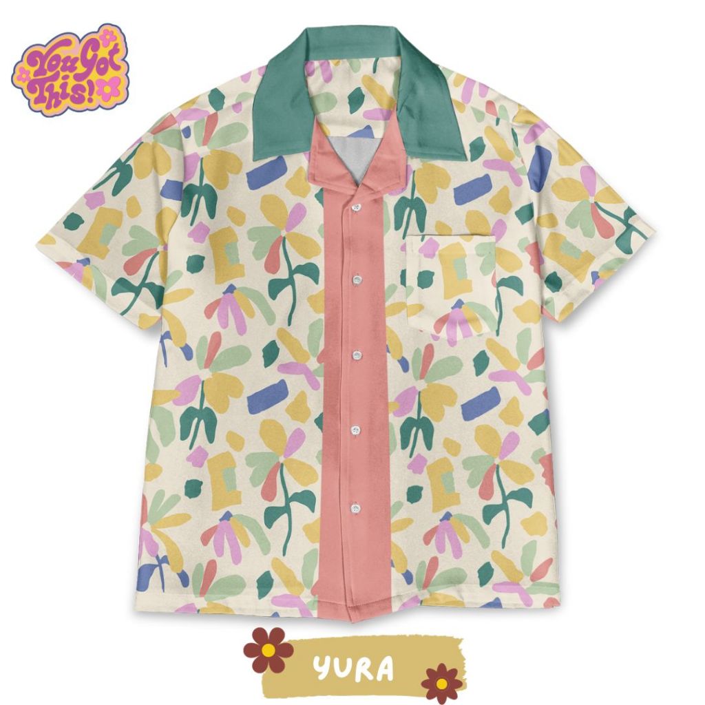 Jual YGT OFFICIAL - Kemeja Fullprint Oversized Pattern Abstract - YURA ...