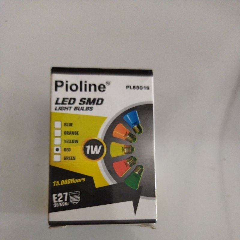 Jual lampu pioline, LED SMD LIGHT BULBS, 1 WATT, warna merah. | Shopee ...