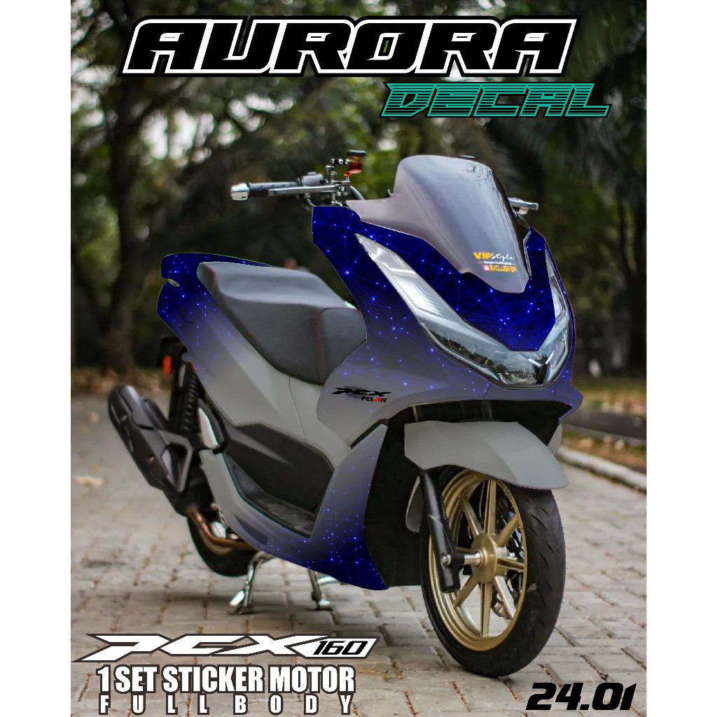 Jual COD DECAL STICKER PCX 160 FULL BODY PCX TERBARU WARNA PUTIH MERAH ...