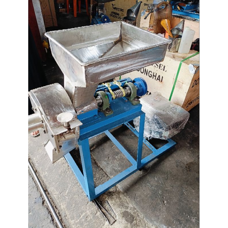 Jual mesin gilingan bumbu cabe jahe lengkuas 8inchi stainless + mesin ...