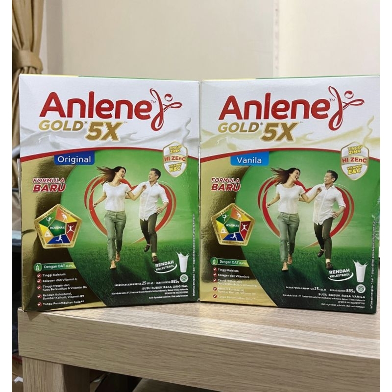 Jual ANLENE GOLD 5X ORIGINAL / VANILA /COKELAT 850GR 825GR / SUSU ...