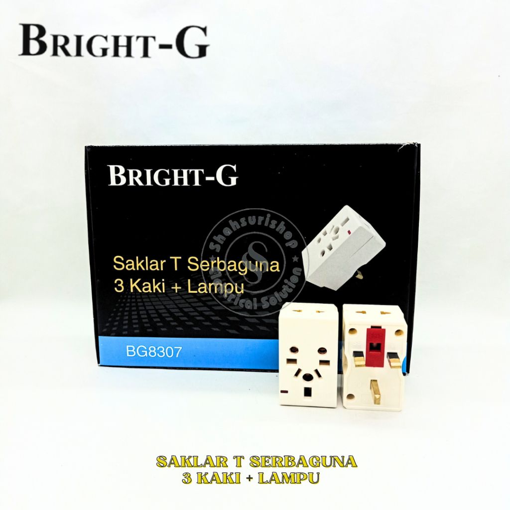Jual BRIGHT-G SAKLAR T SERBAGUNA KAKI 3 + LAMPU BG-8307 | Shopee Indonesia