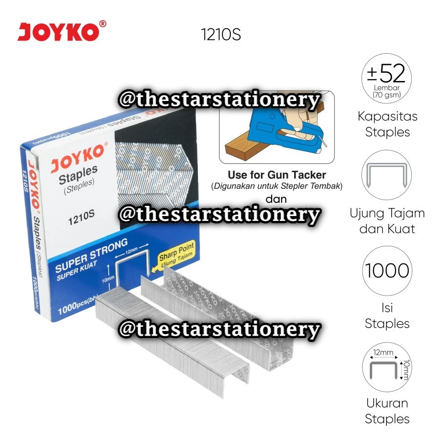 Jual (1 Kotak) GABUNGAN Staples Joyko 1217S 1213S 1210S 1006S 1008S ...