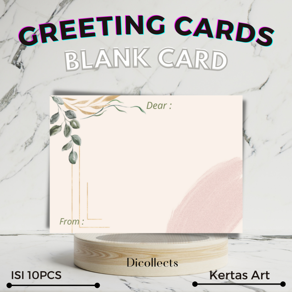 Jual (ISI 10 KARTU ) KARTU UCAPAN KOSONG/GREETING BLANK CARDS/GREETING ...
