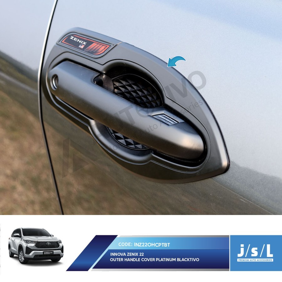 Jual PAKET Innova Zenix Outer Handle Tank Cover JSL Blacktivo | Shopee Indonesia