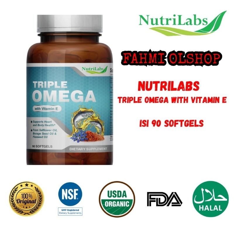 Jual Nutrilabs Triple Omega with Vitamin E | Shopee Indonesia