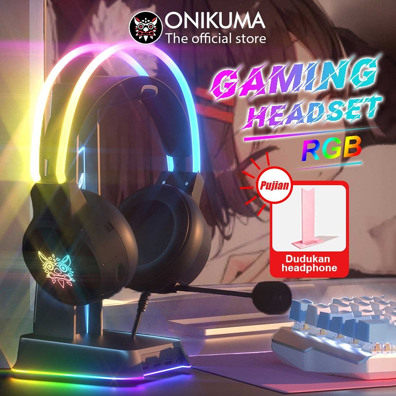 Jual Onikuma X15 Pro Gaming Headset dengan Mic dan Peredam Kebisingan Headphone Game dengan ...