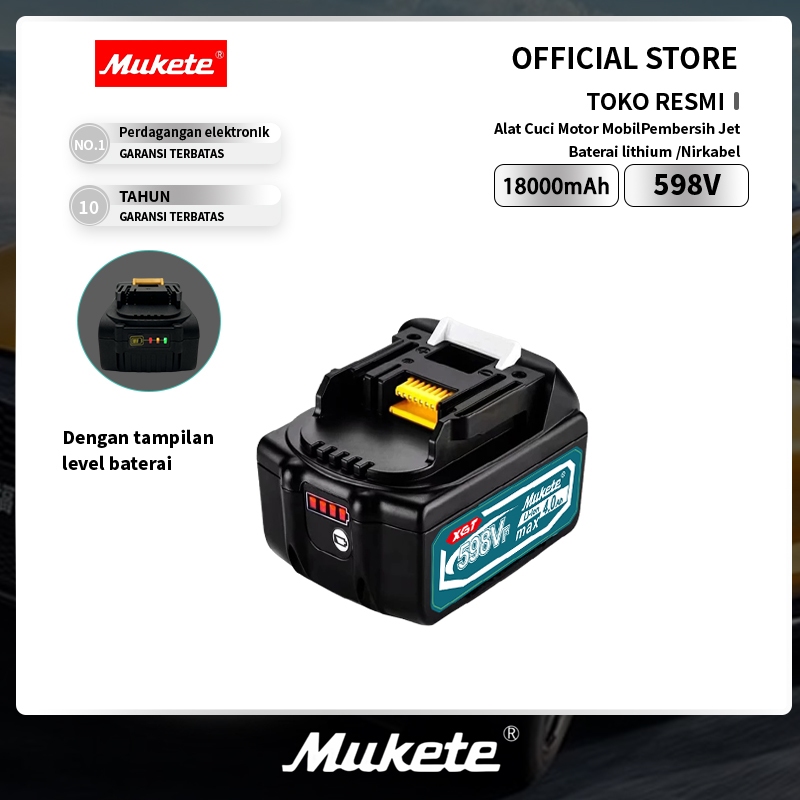 Jual Mukete 298v/398v/598v Baterai Li-ion bor Baterai tangan/impact ...