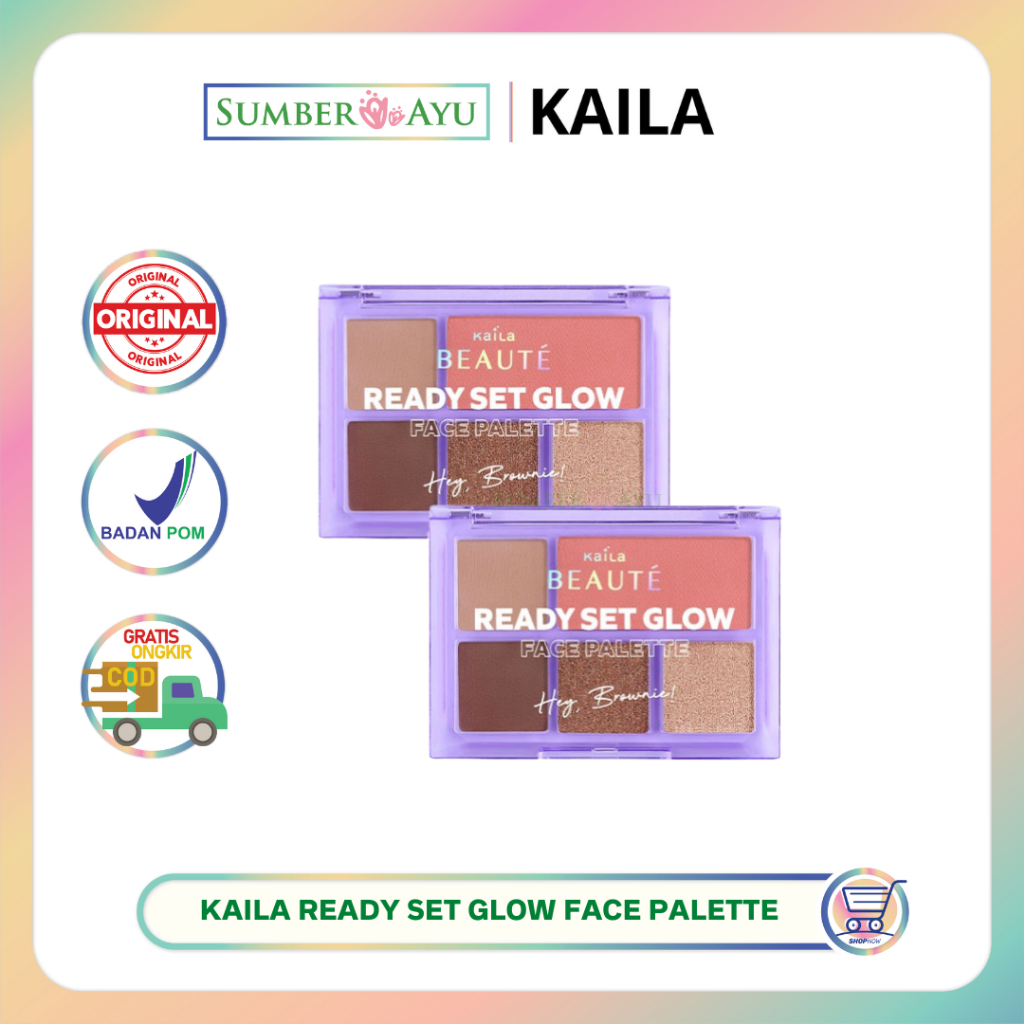 Jual KAILA BEAUTE READY SET GLOW FACE PALETTE | Shopee Indonesia