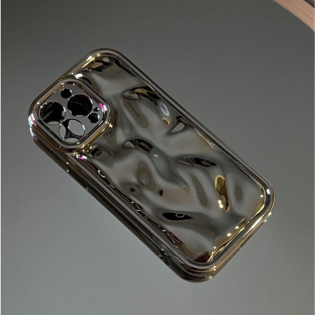 Jual READY STOCK!! FOR IPHONE Case Handphone Silver Y2K 3D Glossy ...