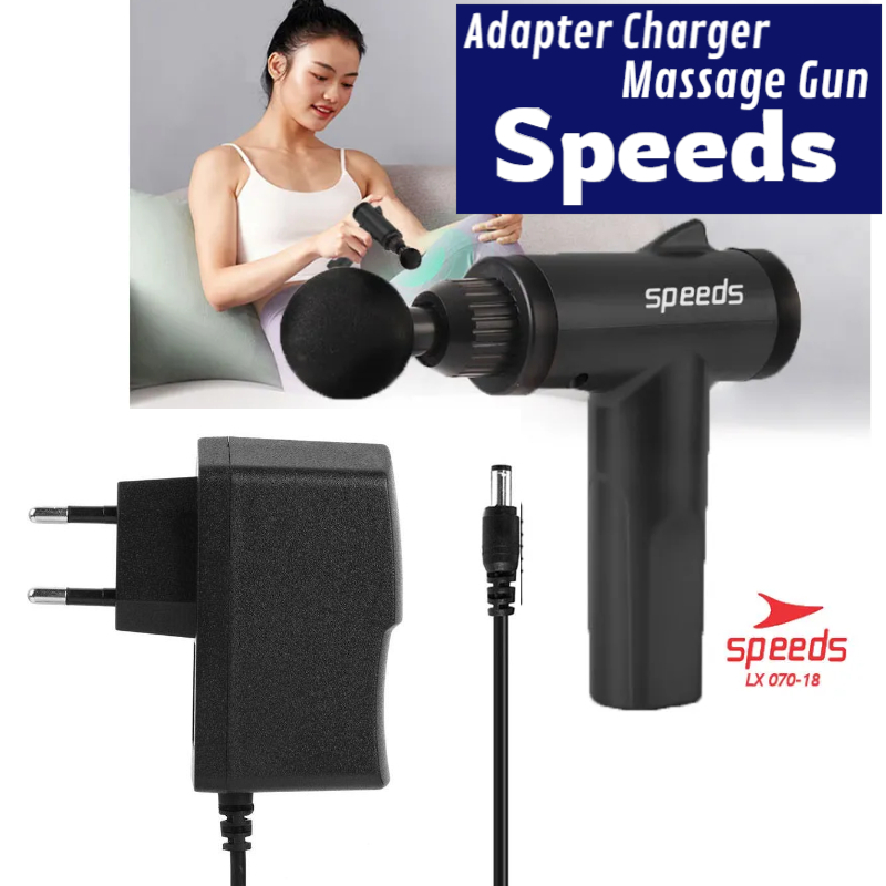 Jual Adapter Charger Muscle Massage Speeds Adaptor Fascial Gun Alat ...