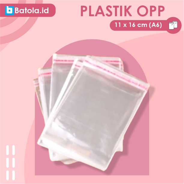 Jual Plastik OPP A6 - 11 x 16 cm ( Seal/Lem ) Isi 100 pcs / Plastik Yasin / Plastik Roti ...