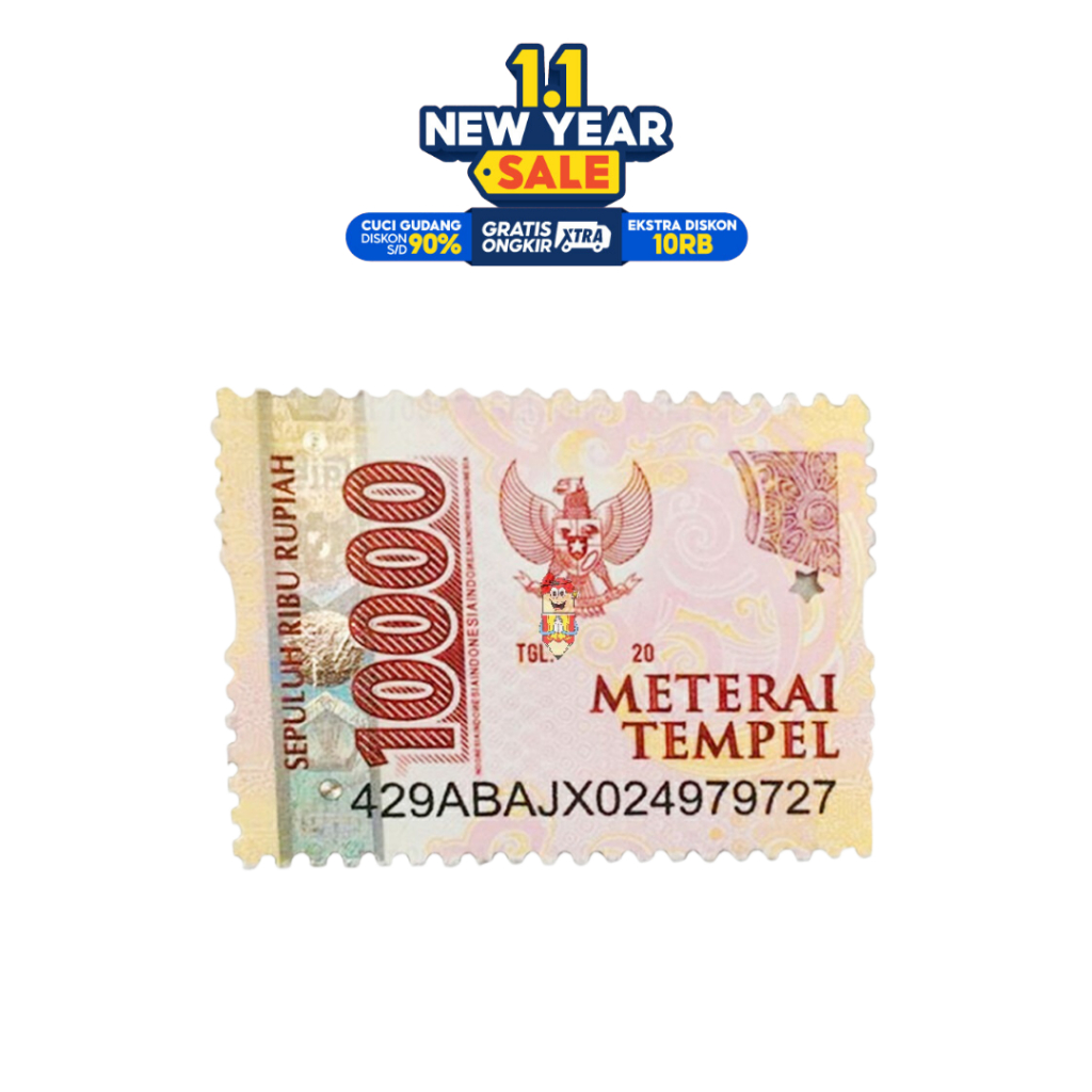 Jual Materai 10000 Original Pos Indonesia | Shopee Indonesia