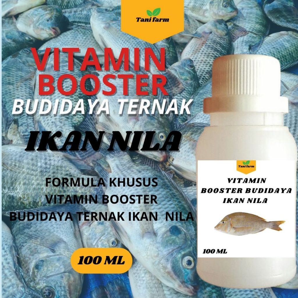Jual TFI Vitamin Cair Ikan Nila 100 ML Cepat Besar Multivitamin Obat Untuk Ternak Ikan Nila ...