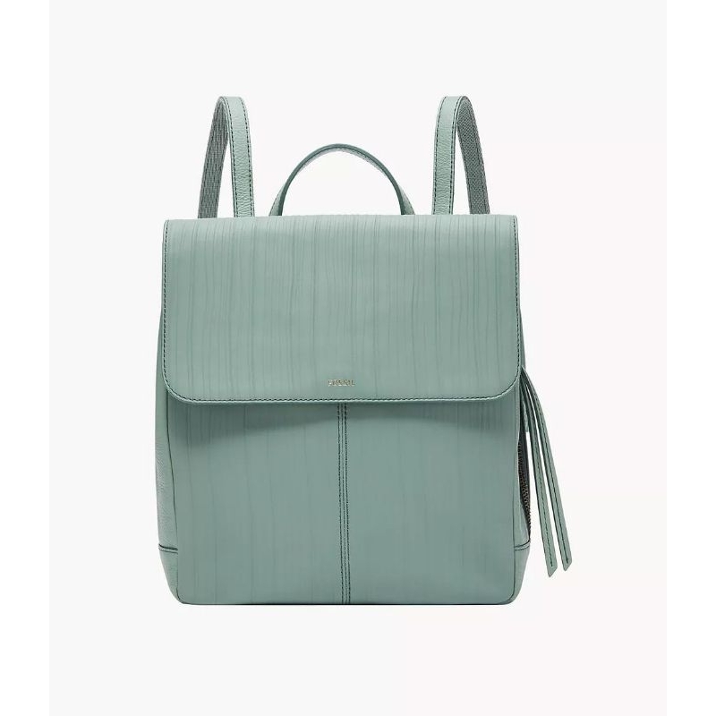 Jual Fossil Claire Backpack Leather Sage | Shopee Indonesia