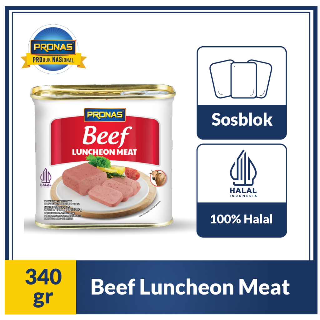 Jual Pronas Luncheon Sapi (Daging Blok Serbaguna) 340 gr | Shopee Indonesia