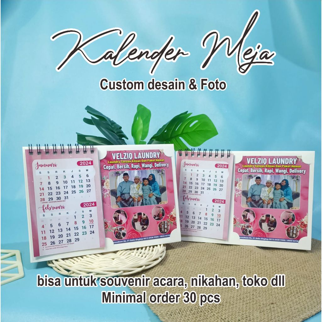 Jual Kalender Meja Custom Kalender Duduk Souvenir Kalender Olshop ...
